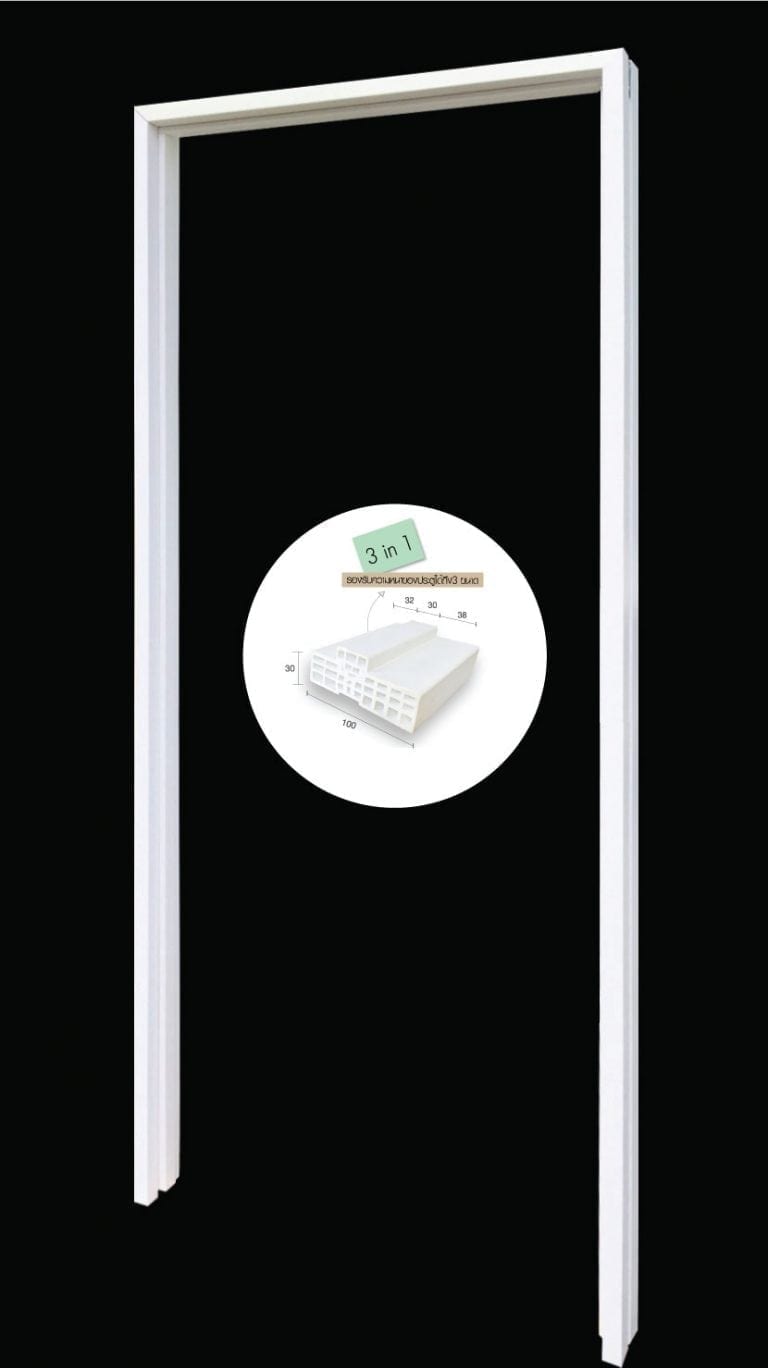 วงกบ uPVC-Frame รุ่น WF-35 ผิวเรียบ (2"x4") - อีโค่-ดอร์ (Eco-door) ครบ ...